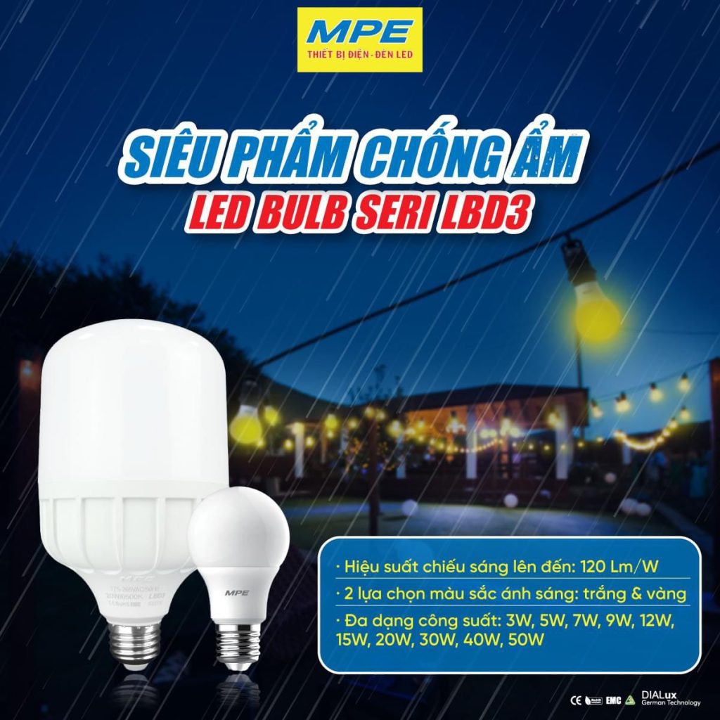 Lựa Chọn Thông Minh Cho Chiếu Sáng Với Đèn Led Bulb MPE - Thiết Bị Điện ...